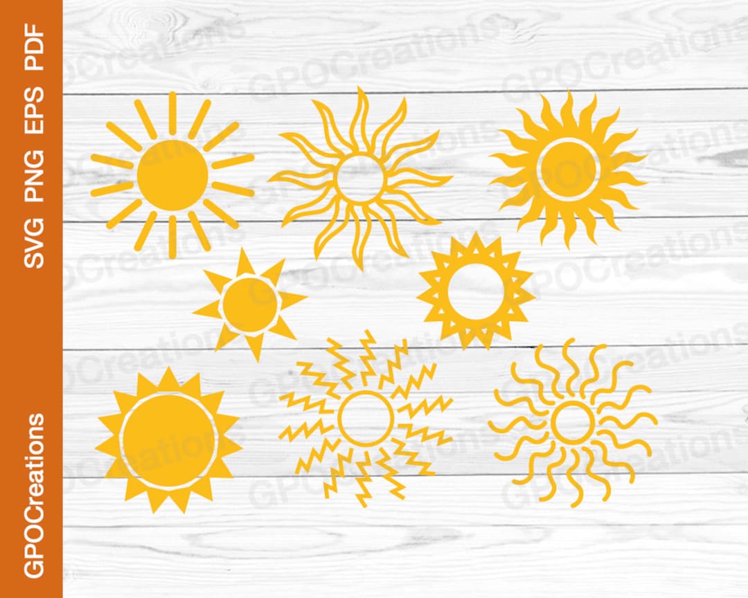 Sun SVG Bundle, Sun SVG, Sunshine SVG, Summer Svg, Sun Rays Svg, Sun ...