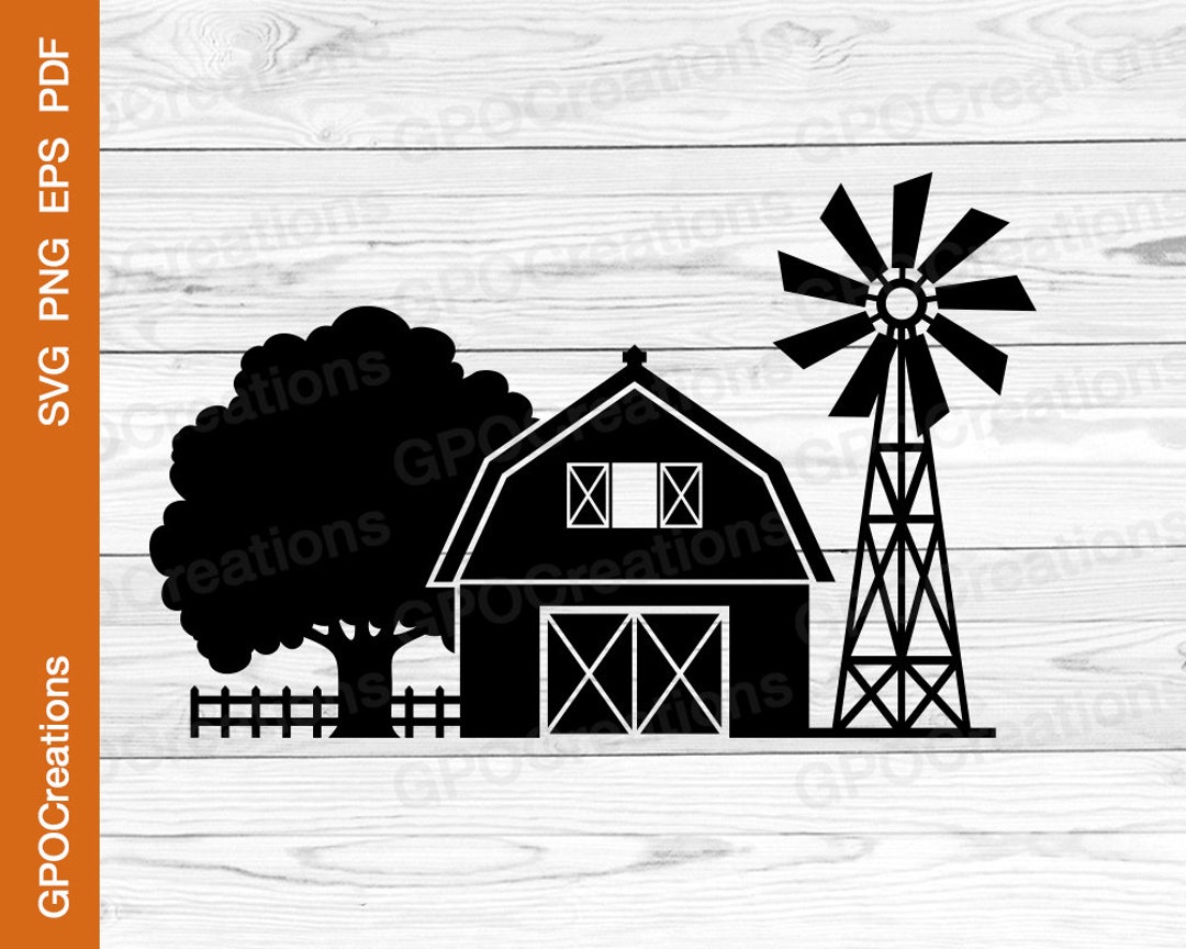 Farm SVG, Farm Life SVG, Farm Backdrop SVG, Farm Scene Svg, Farm Svg ...