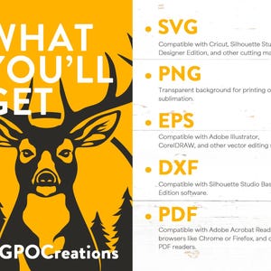 Deer SVG, Forest SVG, Forest Monogram SVG, Deer Monogram Svg, Deer ...