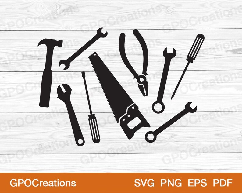 Tools SVG, Tools Cut File, Tools PNG, Tools Clipart, Mechanic Tools SVG ...