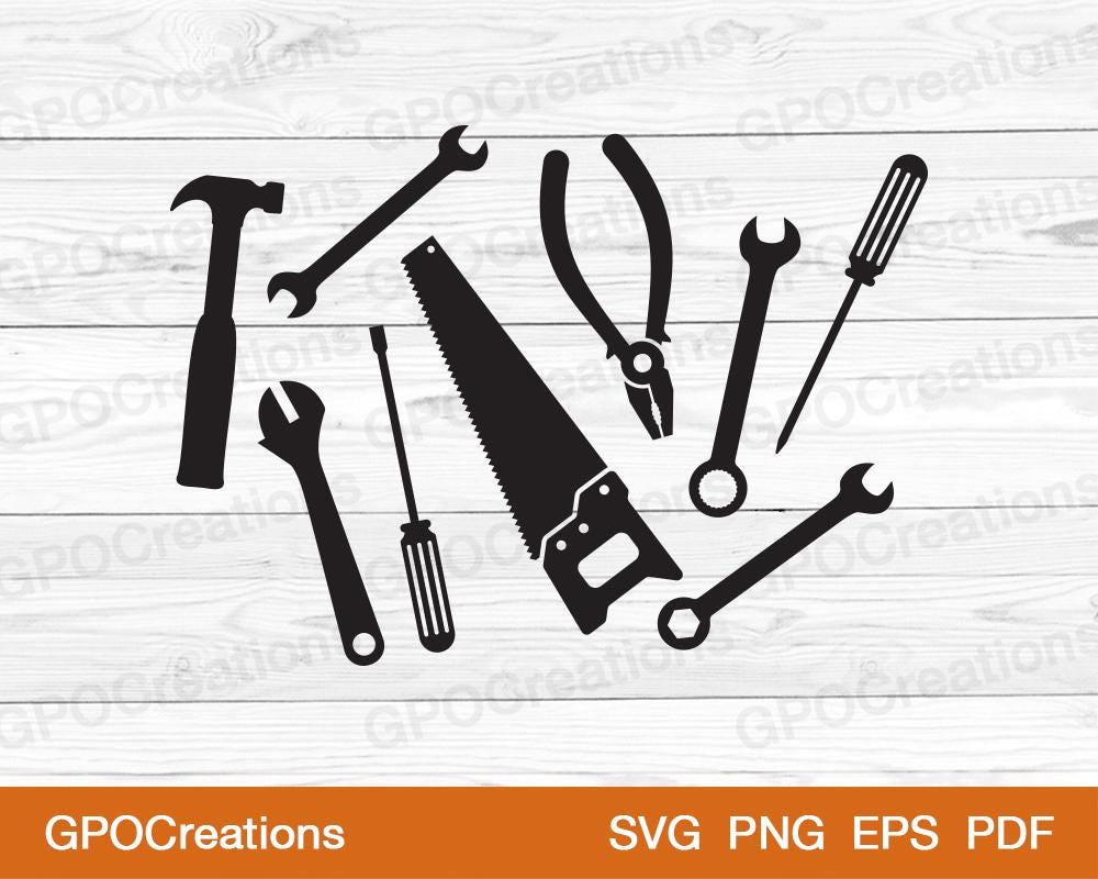 Tools SVG, Tools Cut File, Tools PNG, Tools Clipart, Mechanic Tools SVG ...