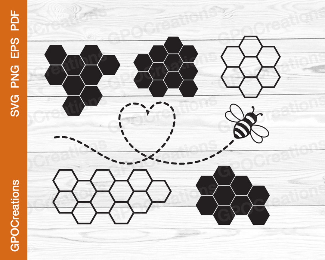 Honeycomb SVG, Honeybee SVG, Bee SVG, Honey Svg, Beekeeper Svg, Hexagon ...