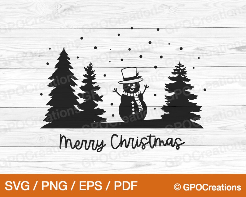 Snowman SVG, Merry Christmas SVG, Christmas Snowman SVG, Snowflake Svg ...