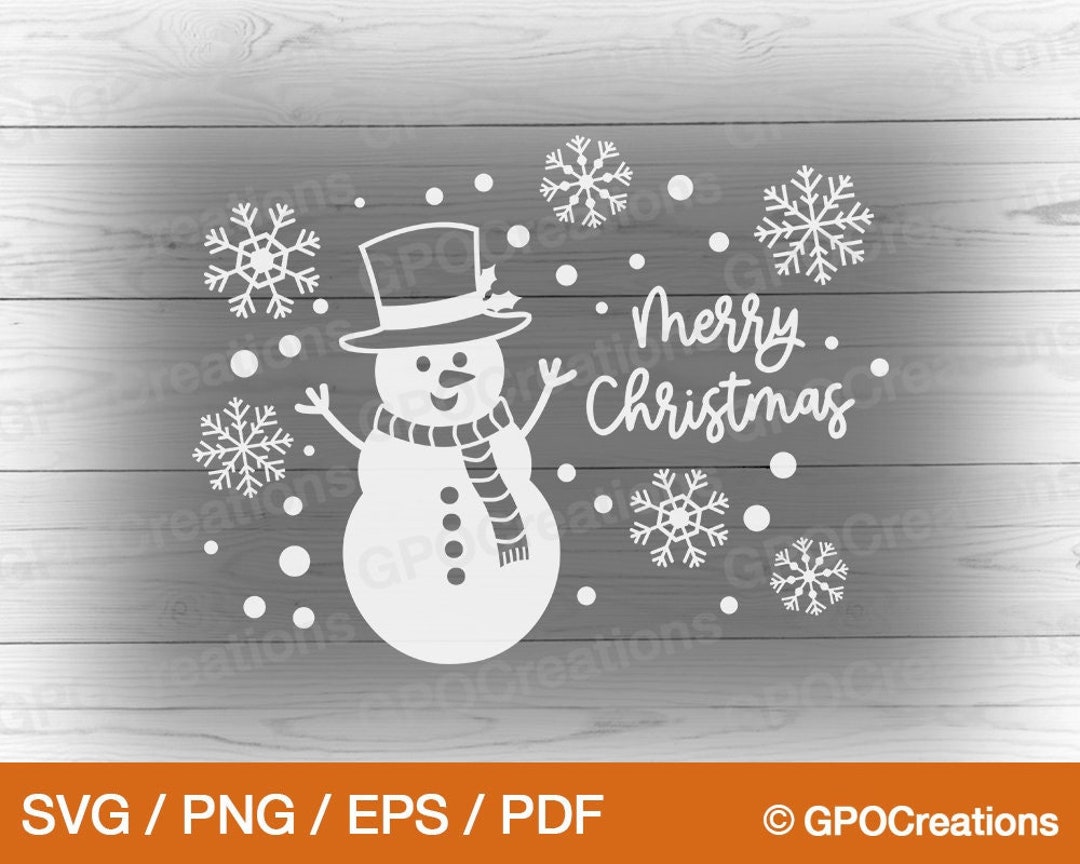 Christmas SVG Snowman SVG Merry Christmas SVG Svg - Etsy
