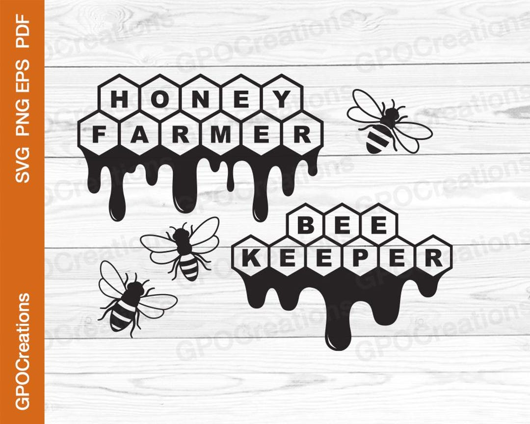 Honey SVG, Honey Bee SVG, Honeycomb SVG, Honey Farmer Svg, Honey Cut ...