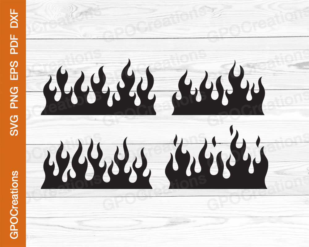 Easy Flame Stencil