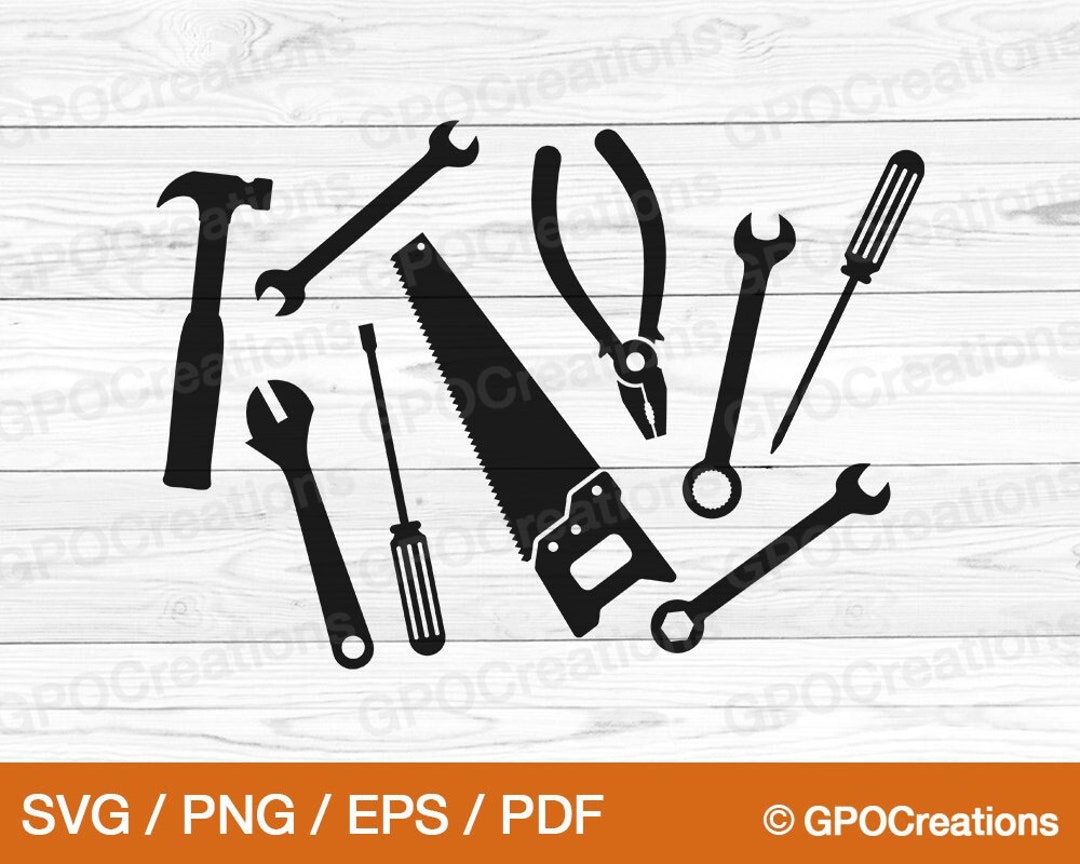Tools SVG, Tools Cut File, Tools PNG, Tools Clipart, Mechanic Tools SVG ...