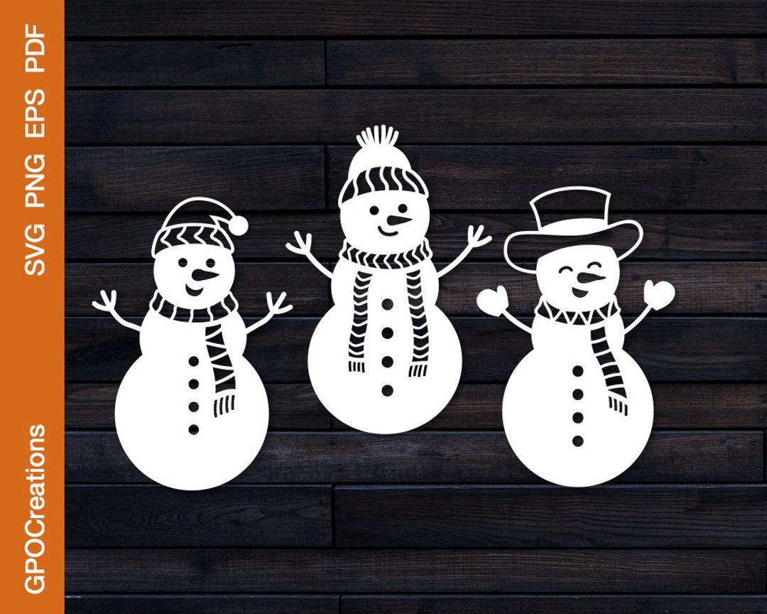Snowman SVG, Snowman Clipart, Snowman Cut File, Christmas Snowman SVG ...