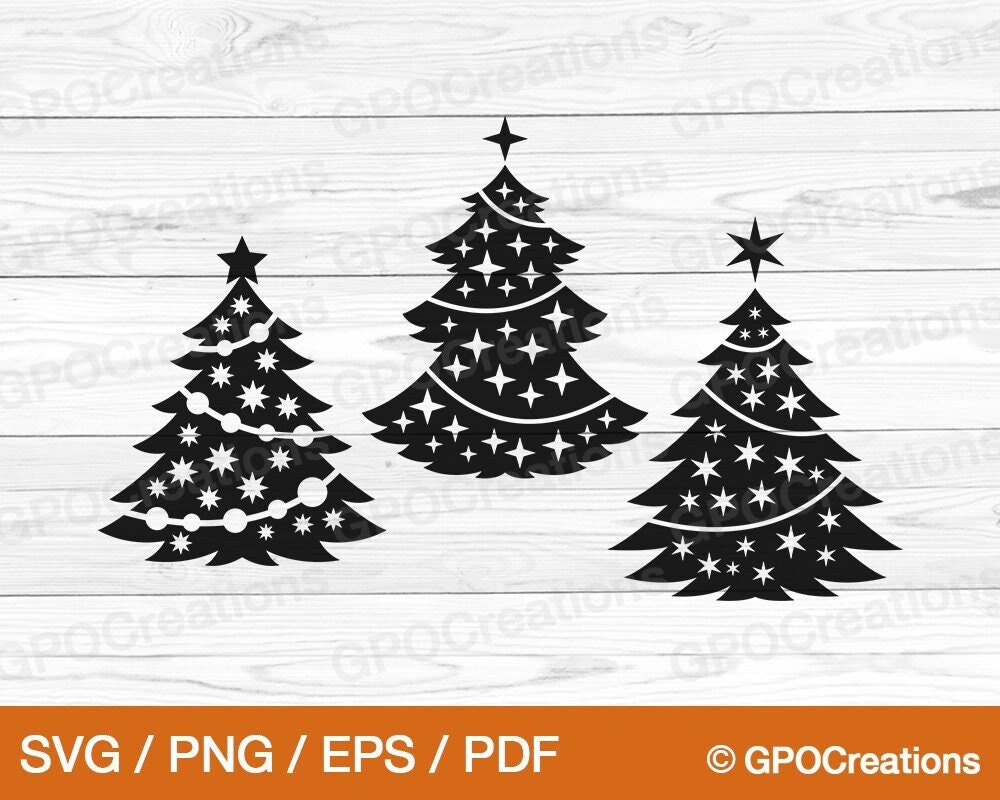 Christmas Tree SVG, Christmas Trees SVG, Merry Christmas SVG, Pine ...