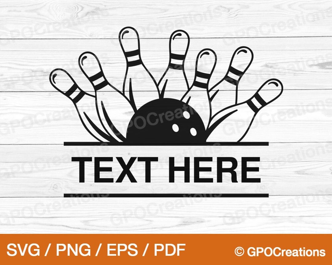 Bowling SVG Bowling Split Monogram SVG Bowling PNG Bowling - Etsy