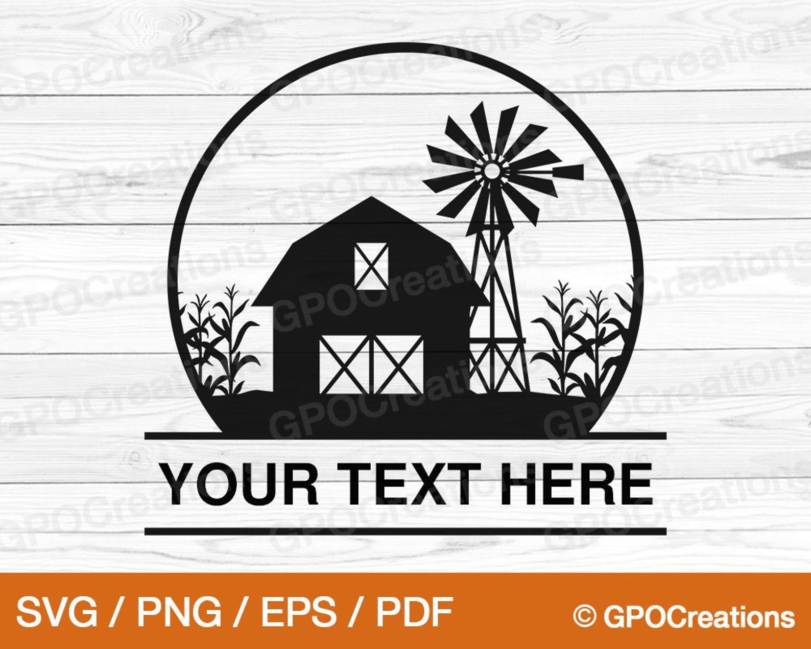 Farm SVG, Farm Scene SVG, Farm Split Monogram SVG, Farm Life Svg ...