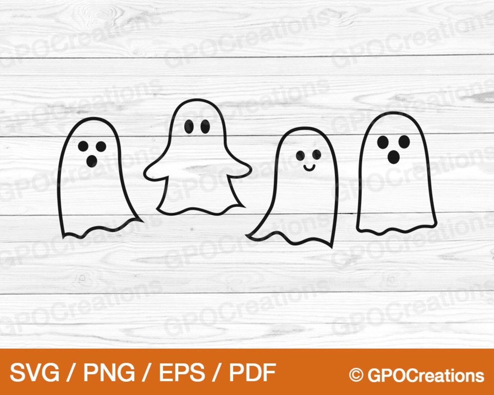 Ghosts SVG Cute Ghosts SVG Halloween SVG Kids Halloween - Etsy