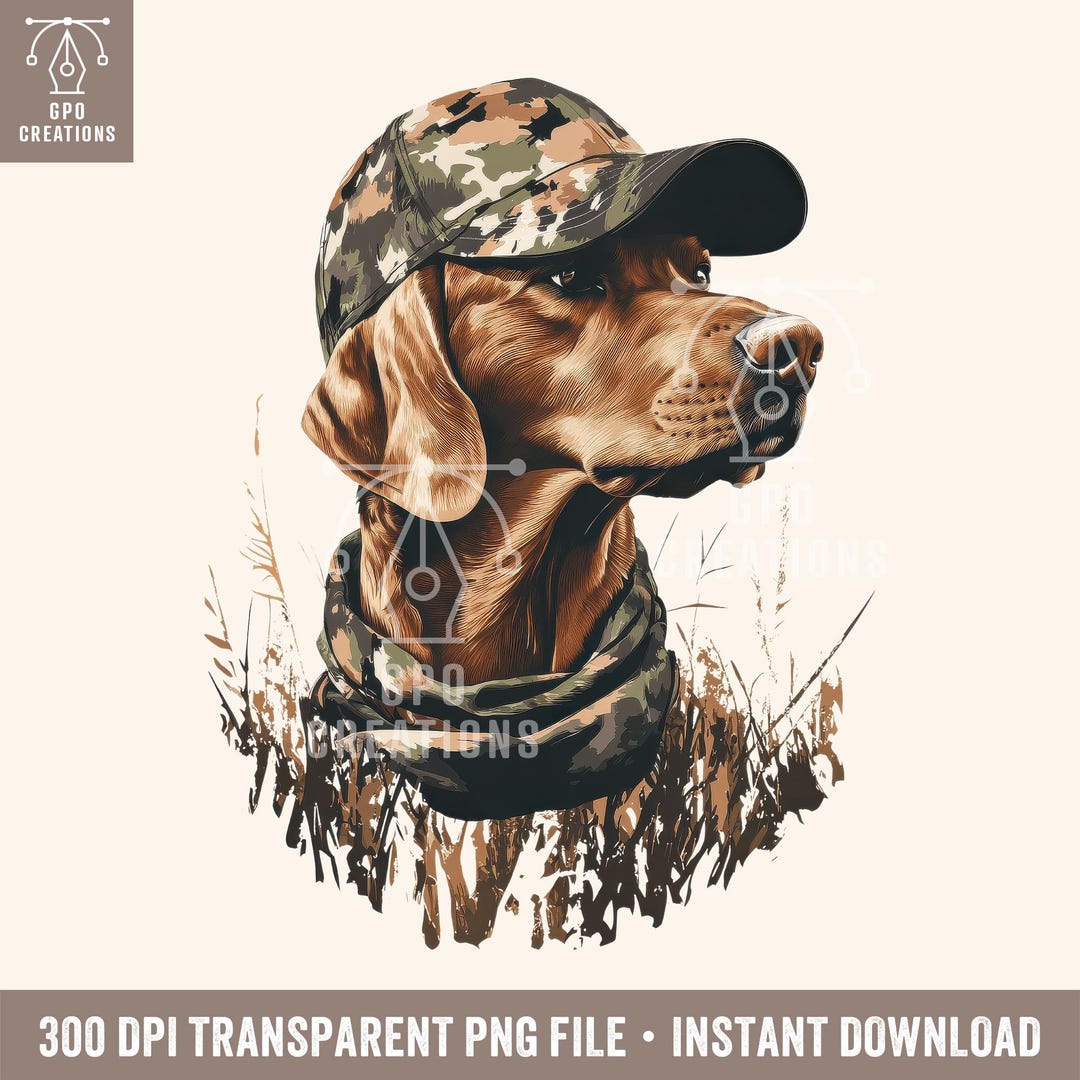 Hunting Dog PNG, Camo Dog PNG, Duck Hunting PNG, Sublimation Design ...