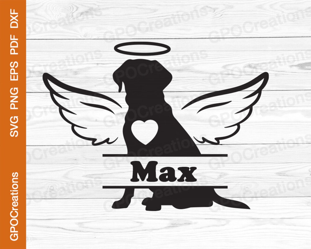 Labrador Retriever Memorial SVG, Pet Dog Memorial SVG, Dog Loss SVG ...