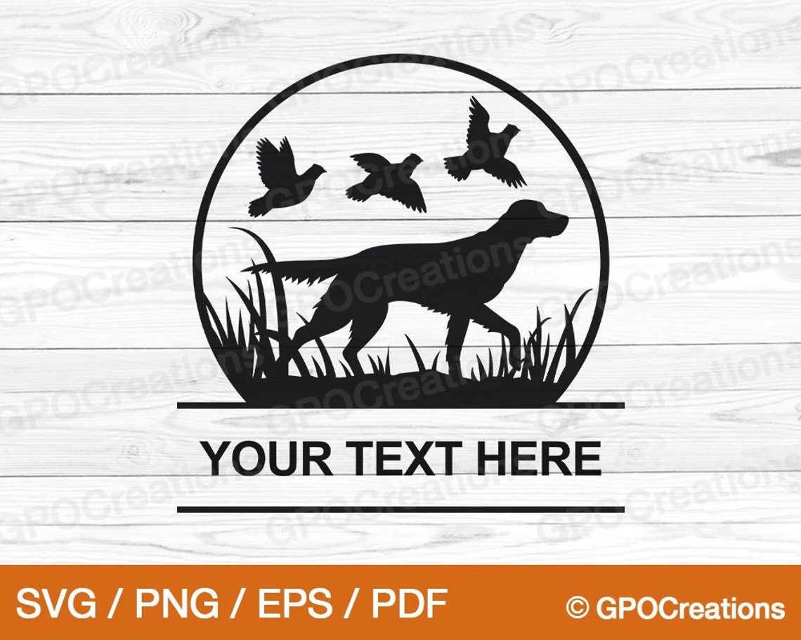 Quail Hunting SVG Quail Hunting Monogram SVG Hunting Dog | Etsy