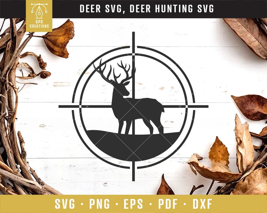Deer SVG, Deer Hunting Svg, Hunter SVG, Deer Clipart, Antlers SVG, Deer ...