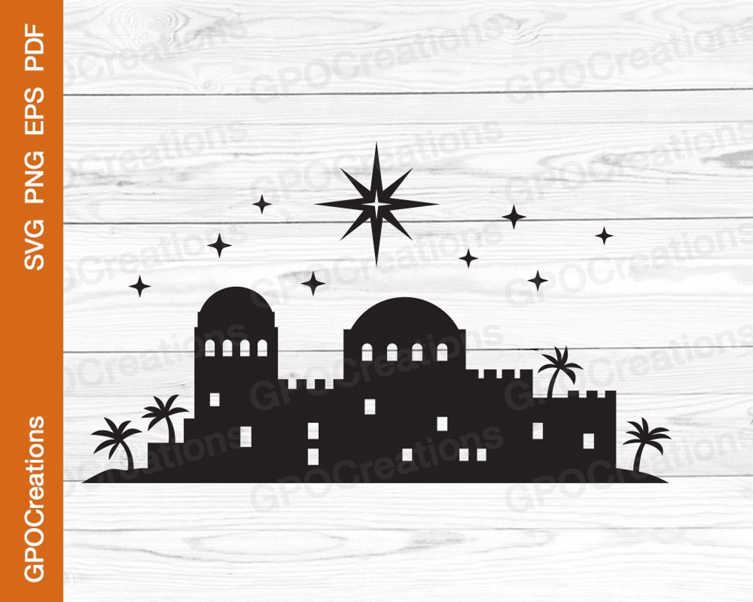 Bethlehem SVG, Christmas Star SVG, Bethlehem PNG, Bethlehem Cut File ...
