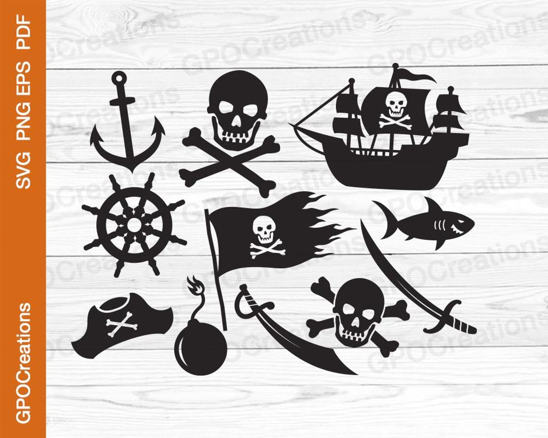 Pirate SVG, Pirate SVG Bundle, Pirate Silhouette, Pirate Cut Files ...