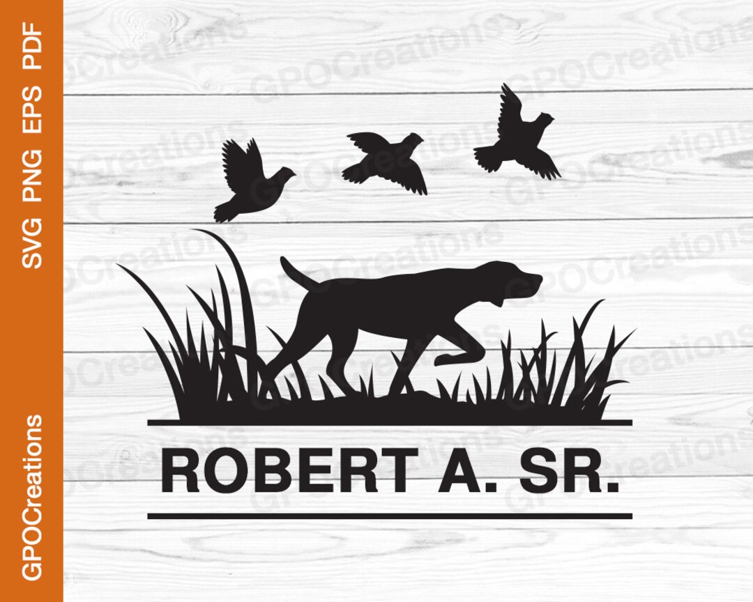 Quail Hunting SVG, Hunting Dog SVG, Hunting Dog Monogram Svg, Hunting ...