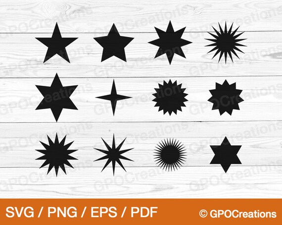 Stars SVG Bundle Stars SVG Stars PNG Stars Clipart Stars | Etsy