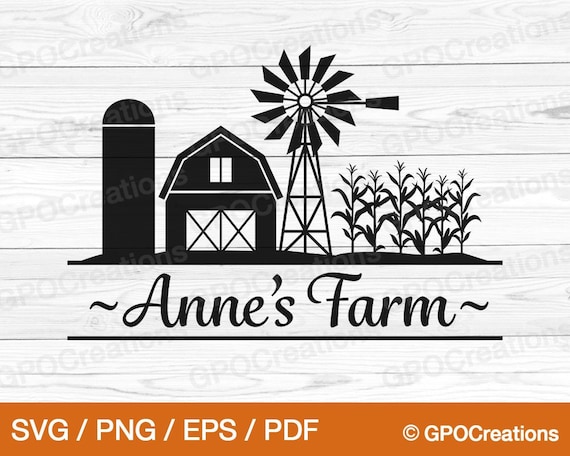Farm SVG Farm Split Frame SVG Farm Monogram Svg Farm Scene - Etsy Italia