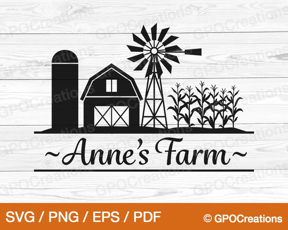 Farm SVG Farm Split Frame SVG Farm Monogram Svg Farm Scene - Etsy Canada