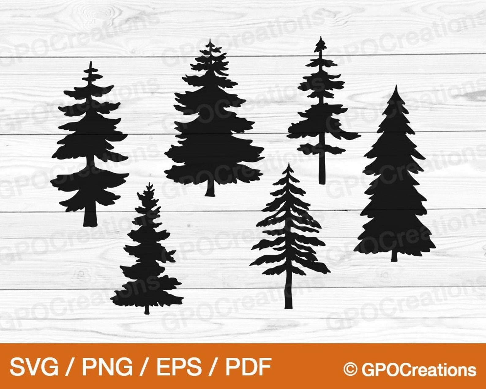 Pine Tree SVG Bundle Pine Tree SVG Christmas Tree SVG - Etsy