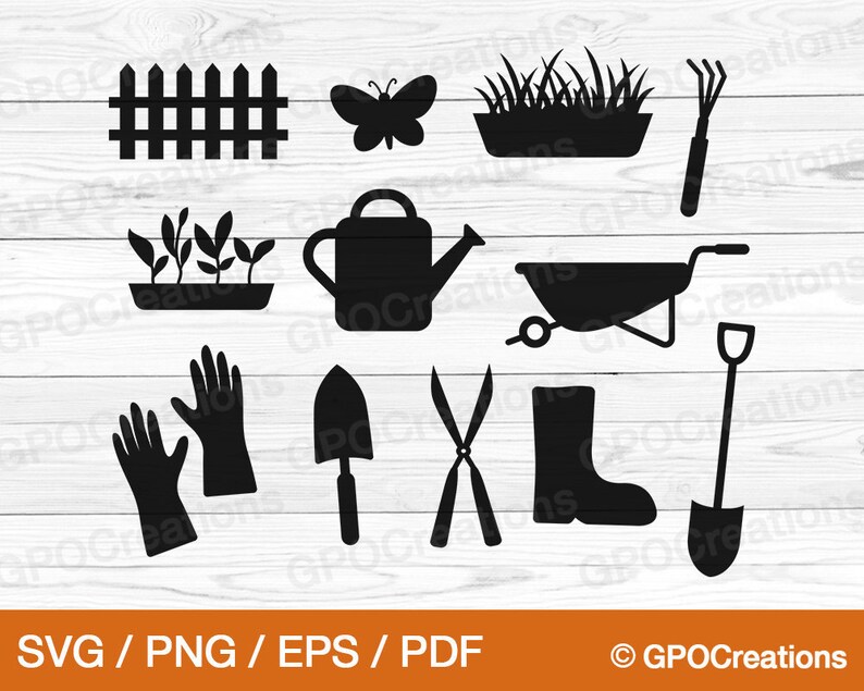 Gardening Bundle SVG Garden Tools SVG Bundle Garden SVG | Etsy
