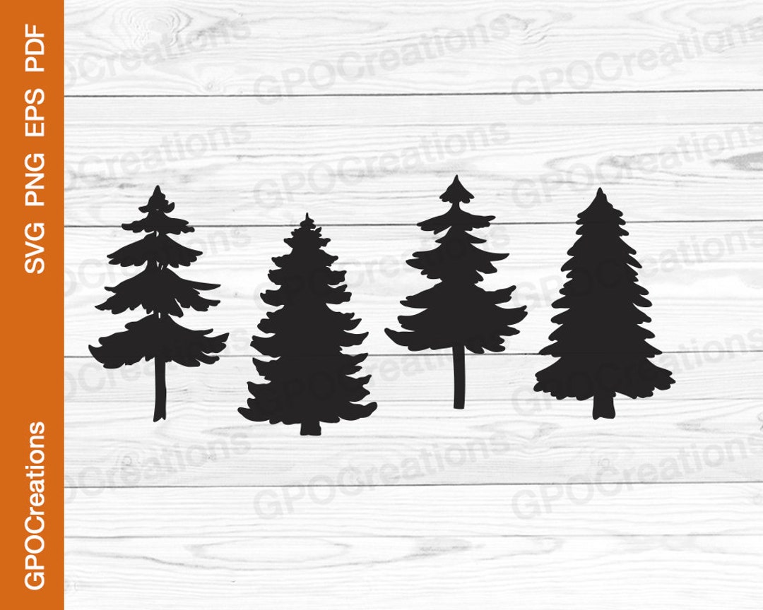 Christmas Tree SVG, Pine Trees SVG, Christmas Trees SVG, Merry ...