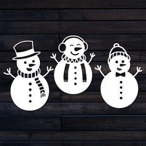 Snowman SVG, Christmas Snowman SVG, Snowman Ornament SVG, Christmas Svg ...