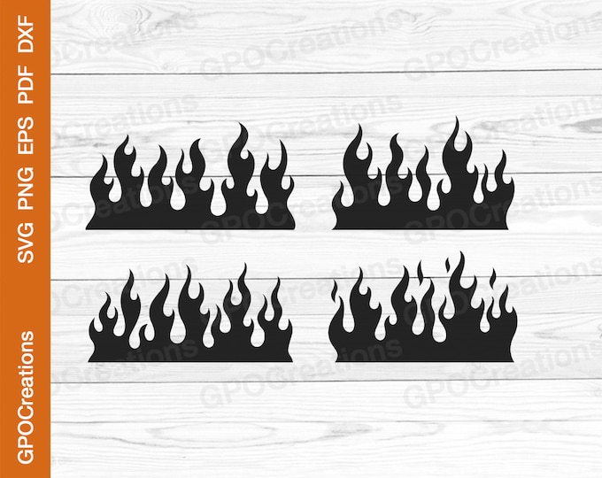 Fire Flames SVG Bundle: Clipart Graphics (digital Download) - Etsy Canada