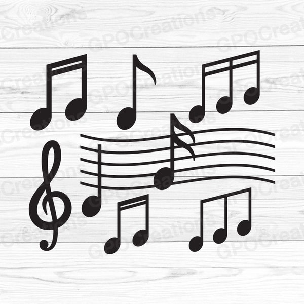 Sheet Music and Notes Svg - Etsy