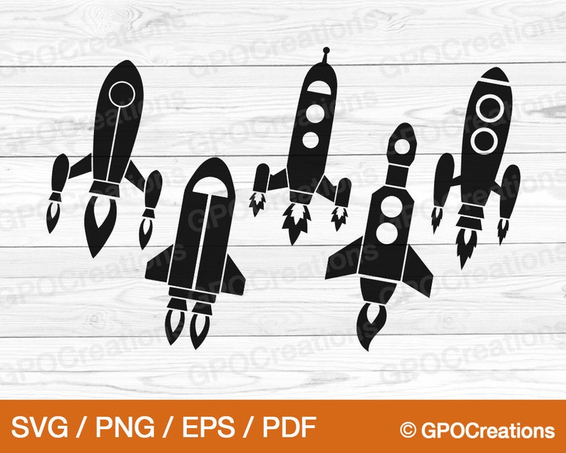 Spaceship SVG Rocket SVG Spaceship PNG Rocket Png - Etsy