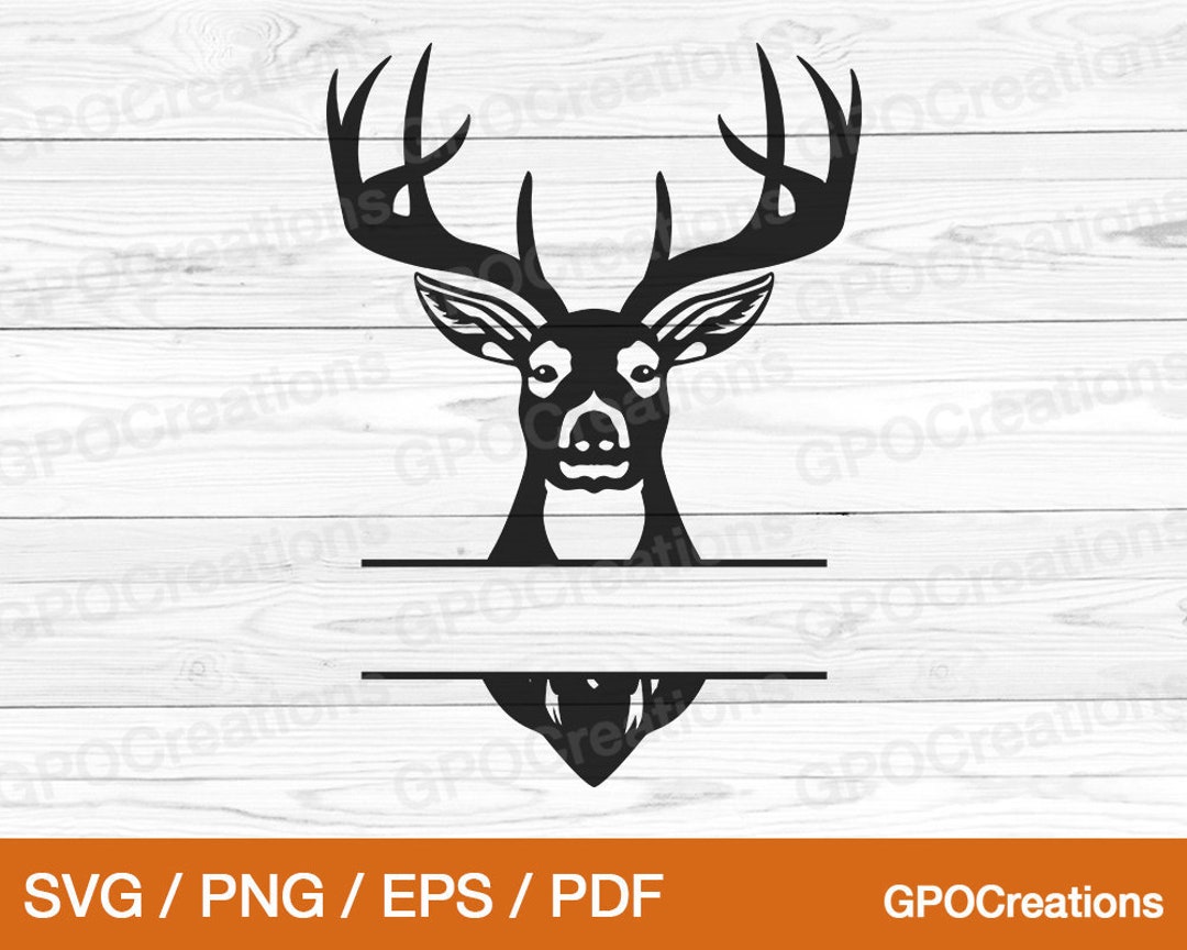 Deer SVG, Deer Monogram Svg, Deer Head SVG, Deer Hunting SVG, Deer ...