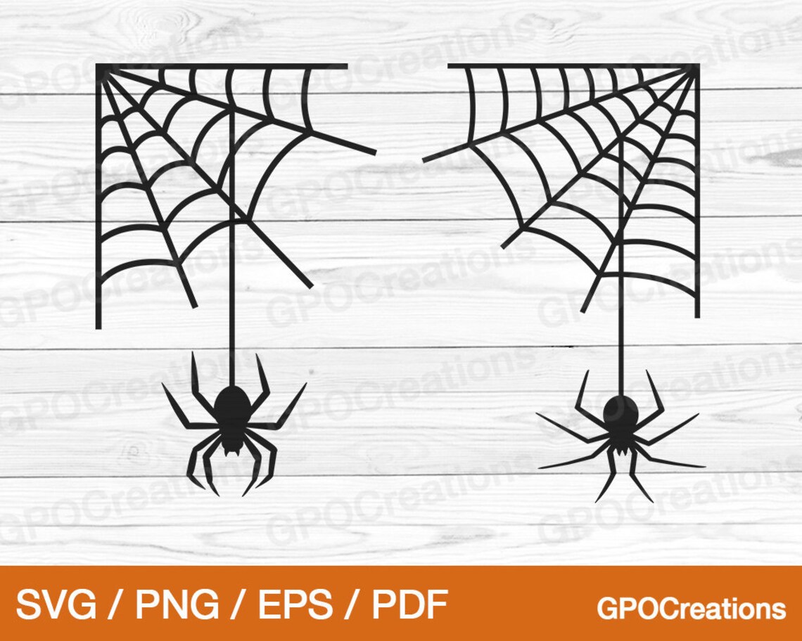 Spiderweb SVG Spider SVG Halloween Spider SVG Spider Web - Etsy