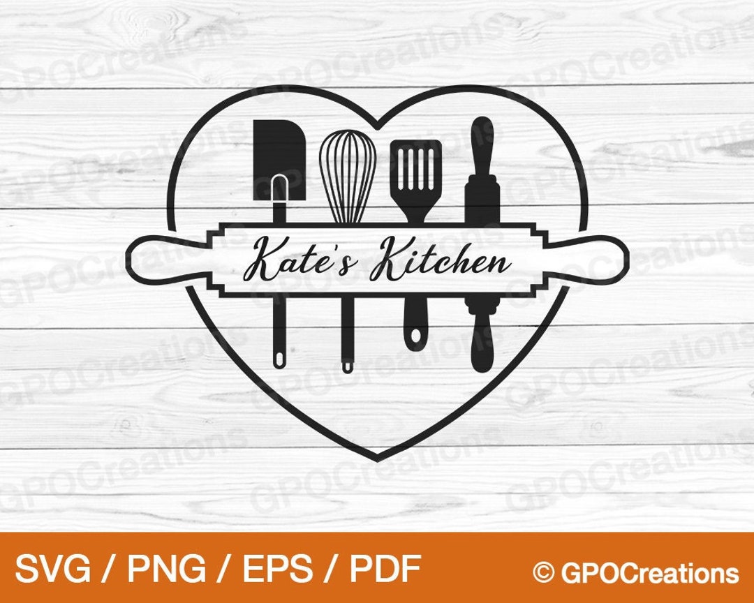 Baking SVG Baking Monogram SVG Kitchen SVG Cooking Svg - Etsy