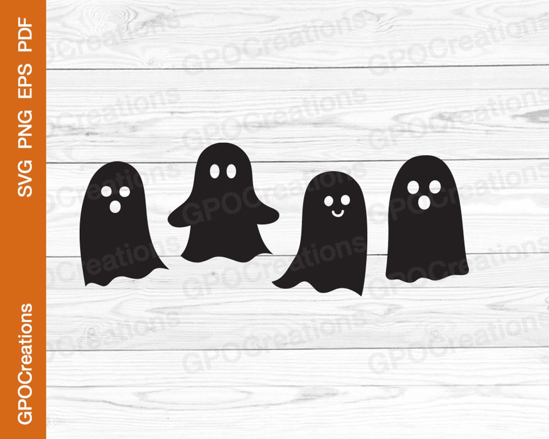 Cute Ghosts SVG, Ghosts SVG, Halloween SVG, Halloween Cut File, Kids ...