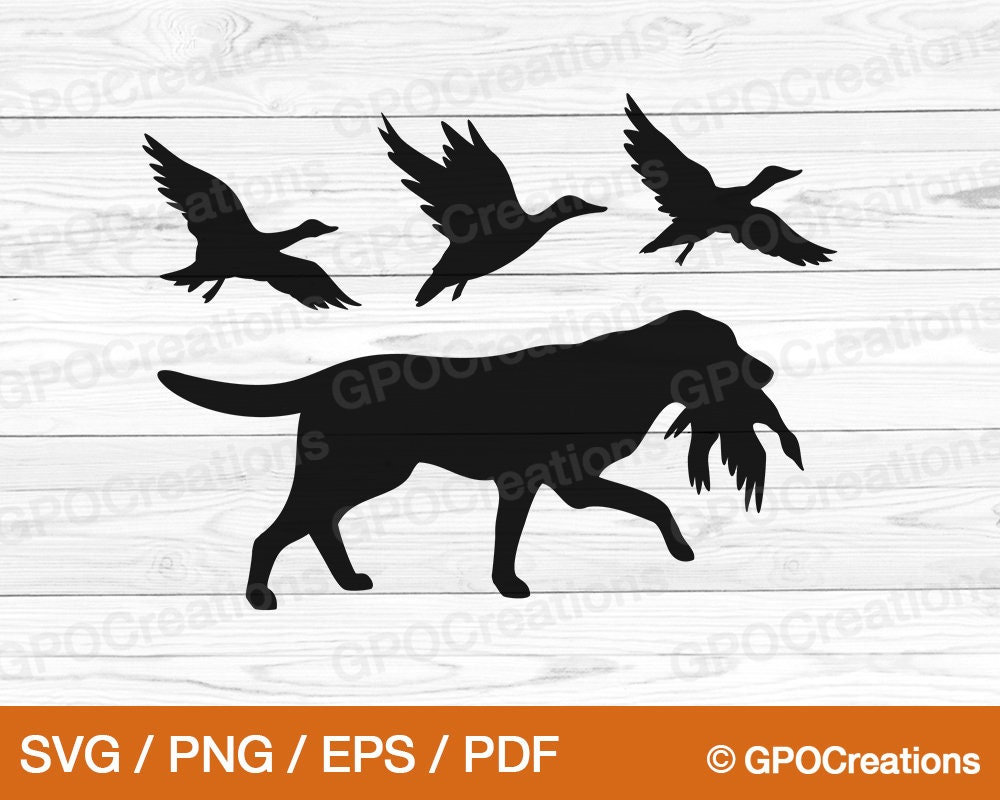 Hunting Dog Labrador Retriever SVG Duck Hunting SVG Duck | Etsy