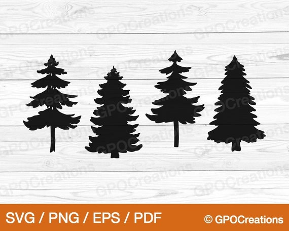 Christmas Tree SVG Pine Trees SVG Christmas Trees SVG Merry | Etsy