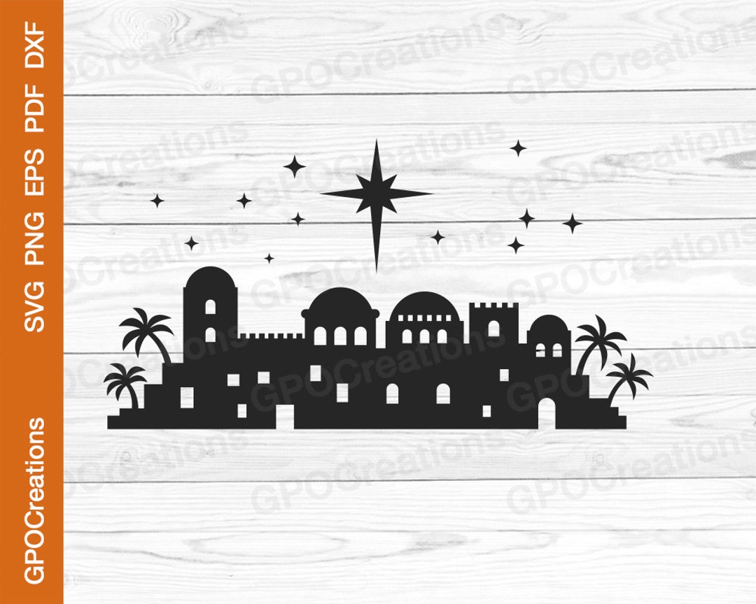 Bethlehem SVG, Christmas Star SVG, Bethlehem PNG, Bethlehem Cut File ...