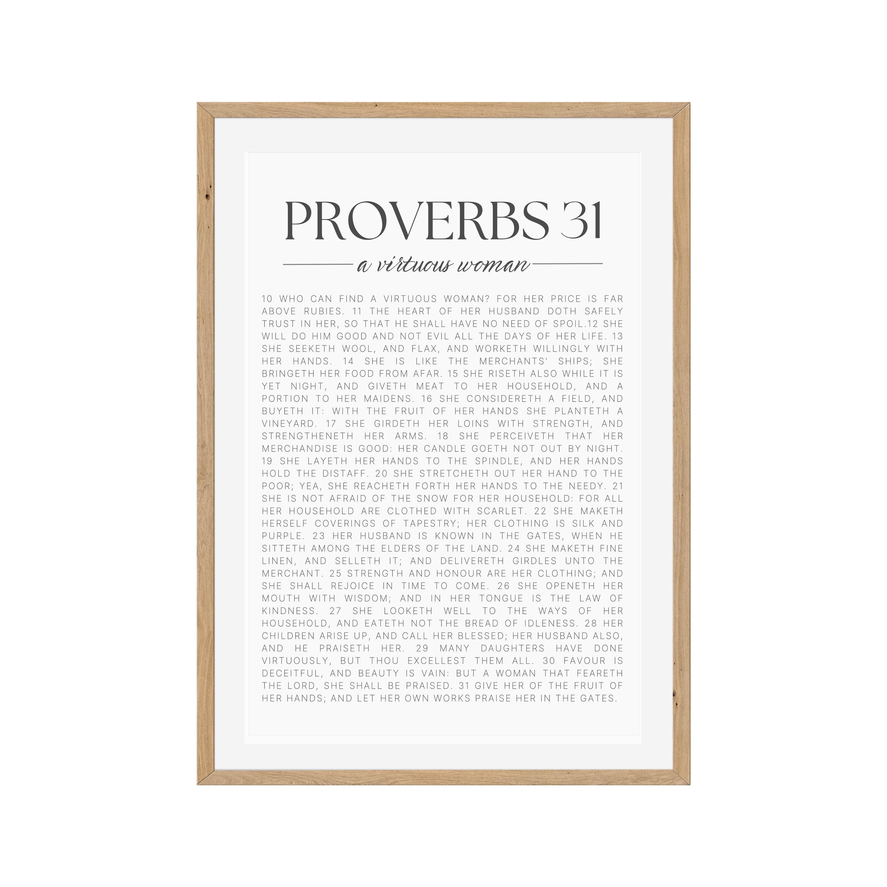 Proverbs 31 Wall Art A Virtuous Woman Scripture Print - Etsy