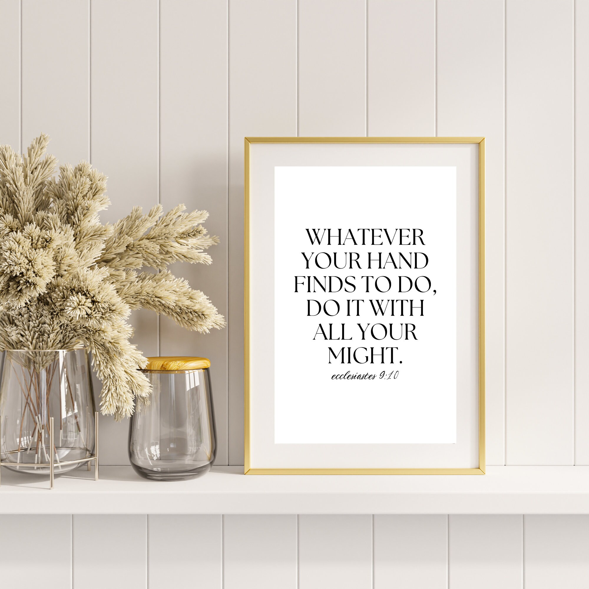 Ecclesiastes 9 10 Wall Art Printable Whatever Your Hand Finds - Etsy