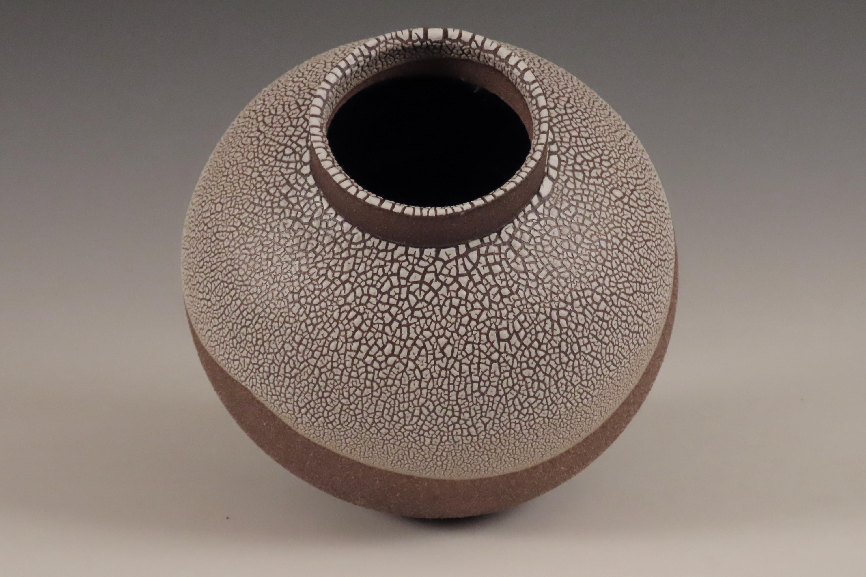 Crackle Globe Vase by Lee Middleman - Etsy