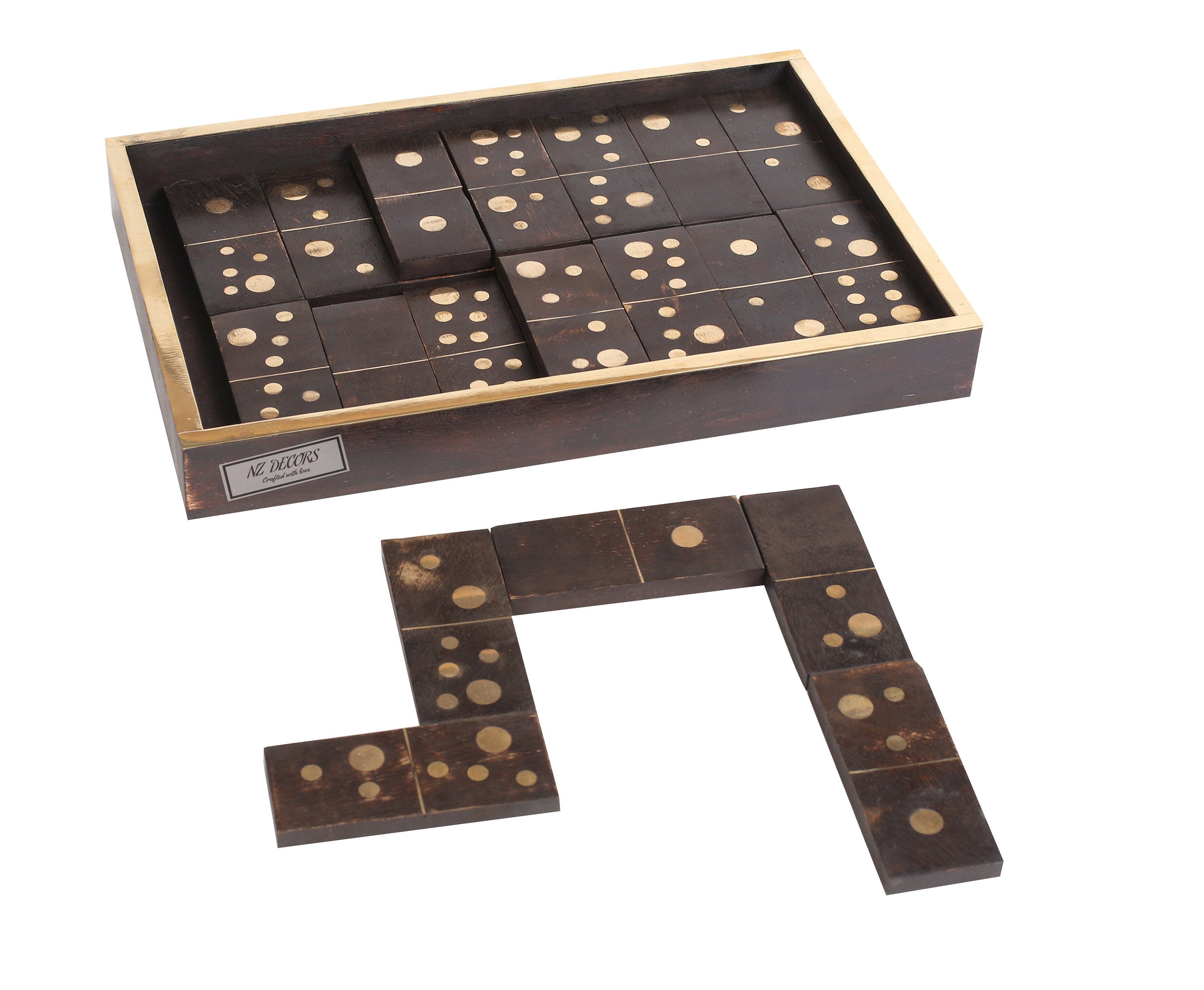 Beautiful Domino Wooden Storage Box | Domino Puzzle Game Box | Antique ...