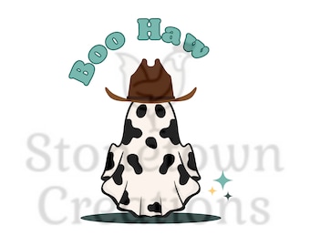 Cowboy Ghost, Boo-haw, Cute Ghost PNG; Digital Download - Etsy