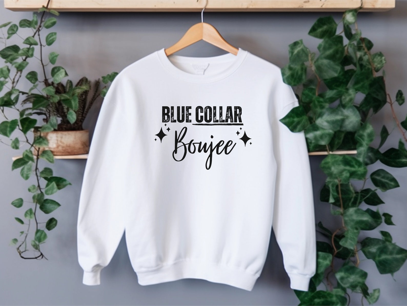 Blue Collar Boujee Rustic Western Country Fashion Fancy Lifestyle PNG ...