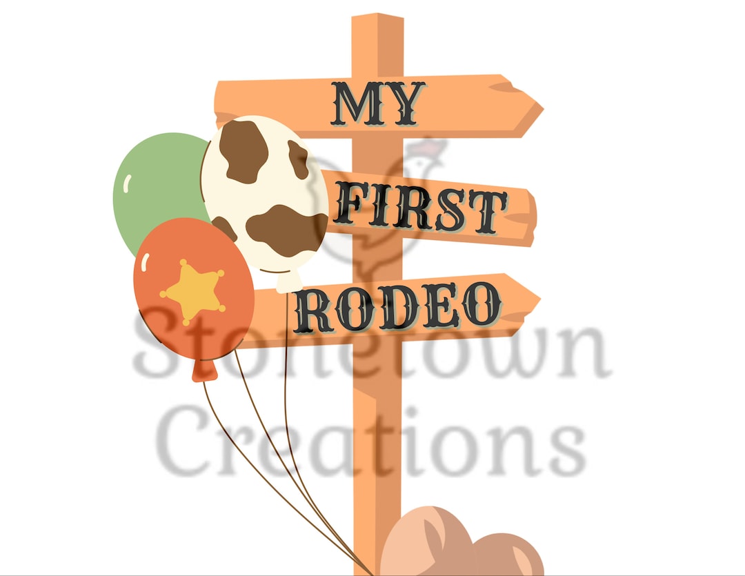 My First Rodeo PNG Download - Etsy