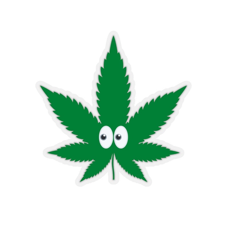 Cute Weed Leaf Stickers Cannabis Marijuana Sticker Mary - Etsy