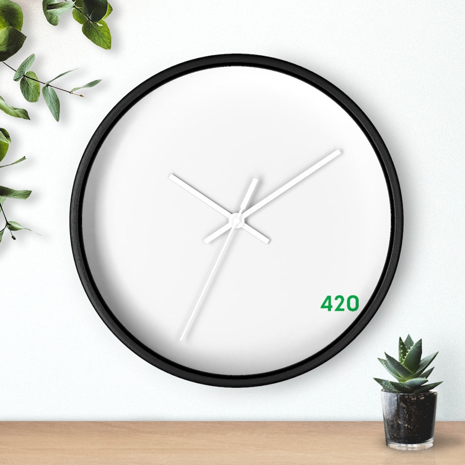420 Wall Clock Weed Clock Time to Get High - Etsy