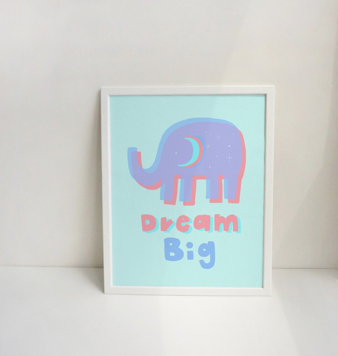 Elephant Poster, Nursery Wall Art, Elephant Nursery Art, Printable Art ...